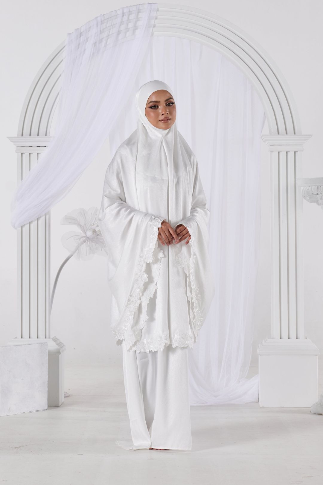 Annisa Telekung in Pure White – BY MARLENA